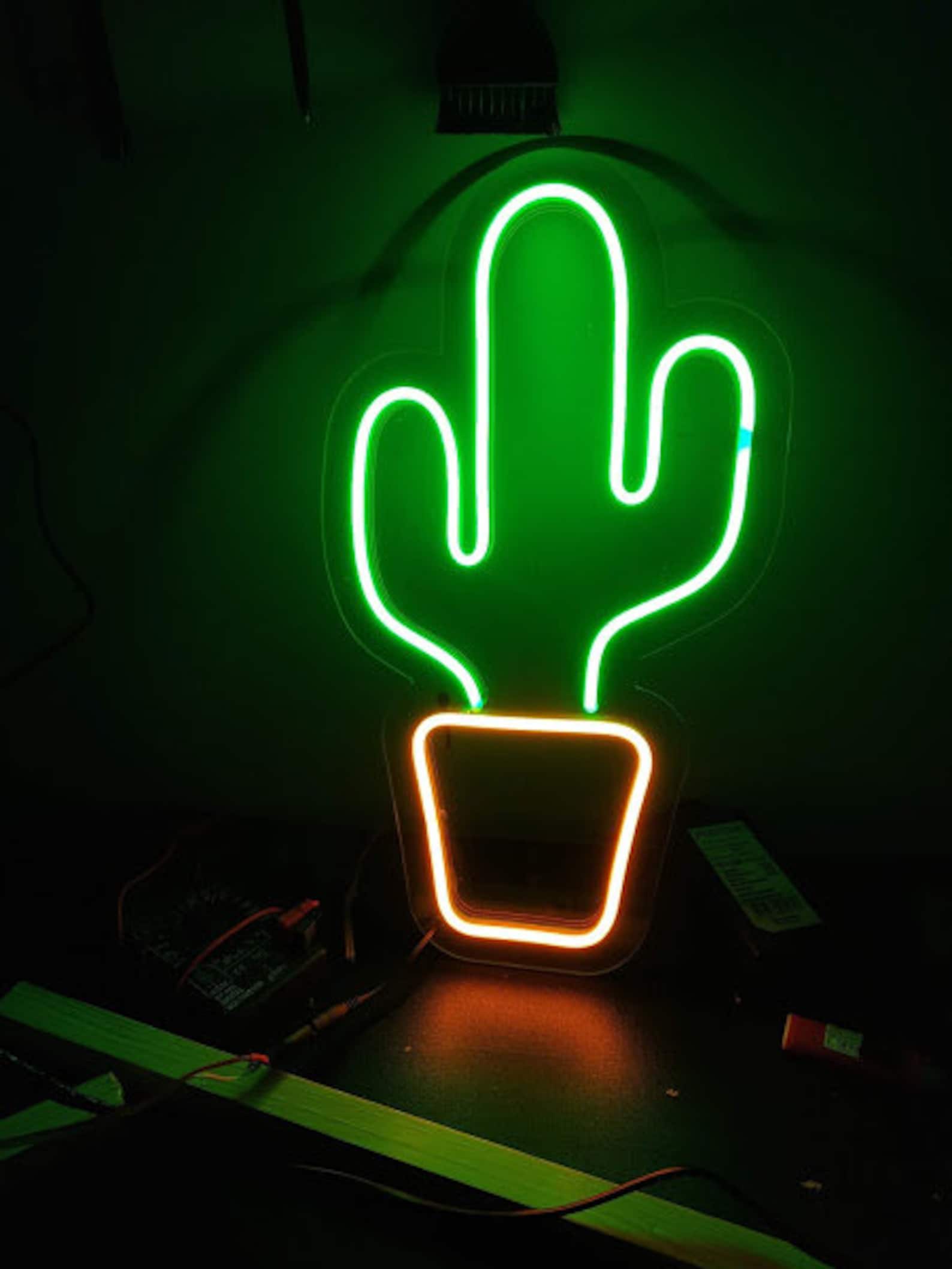 Cactus Neon Sign Cactus Neon Light Neon Light Cactus Led - Etsy