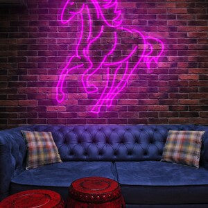 Horse Neon Sign, Horse Racing, Horses, Horseback Riding, LED Neon Sign ...