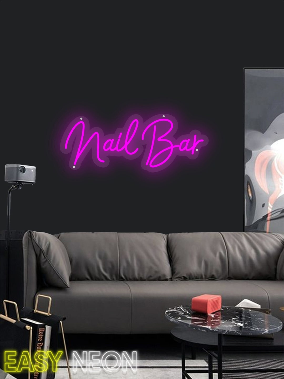 Nail Bar-neon Sign. Led Neon for Nail Salon, Led Beauty Salon Light ...