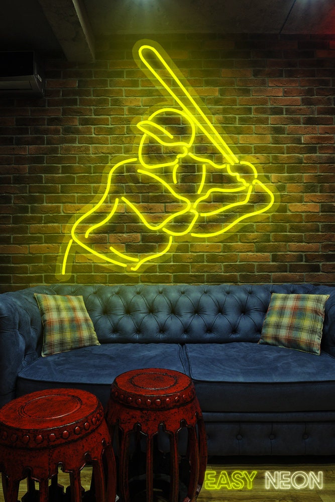 Baseball Neon Sign LED Wall Light for Game Room Man Cave - Etsy