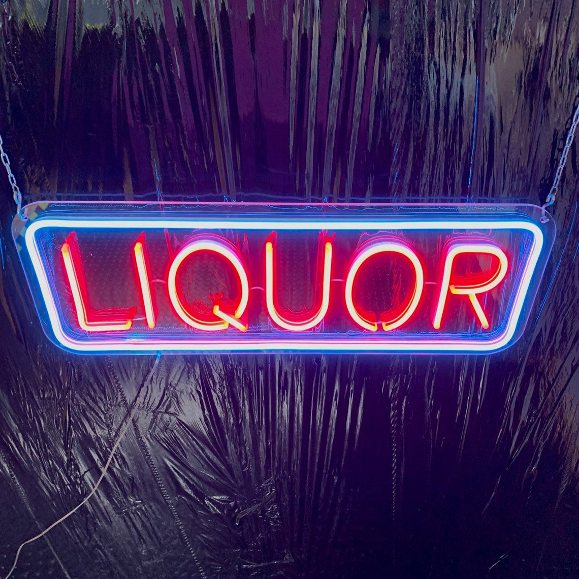 LED Neon Sign LIQUOR. Shop Neon Sign Liquor Store Booze Bar - Etsy