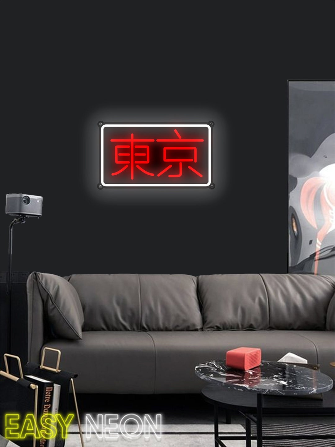 Tokyo Neon Sign – Japanese LED Wall Light, Cyberpunk Decor for Anime ...