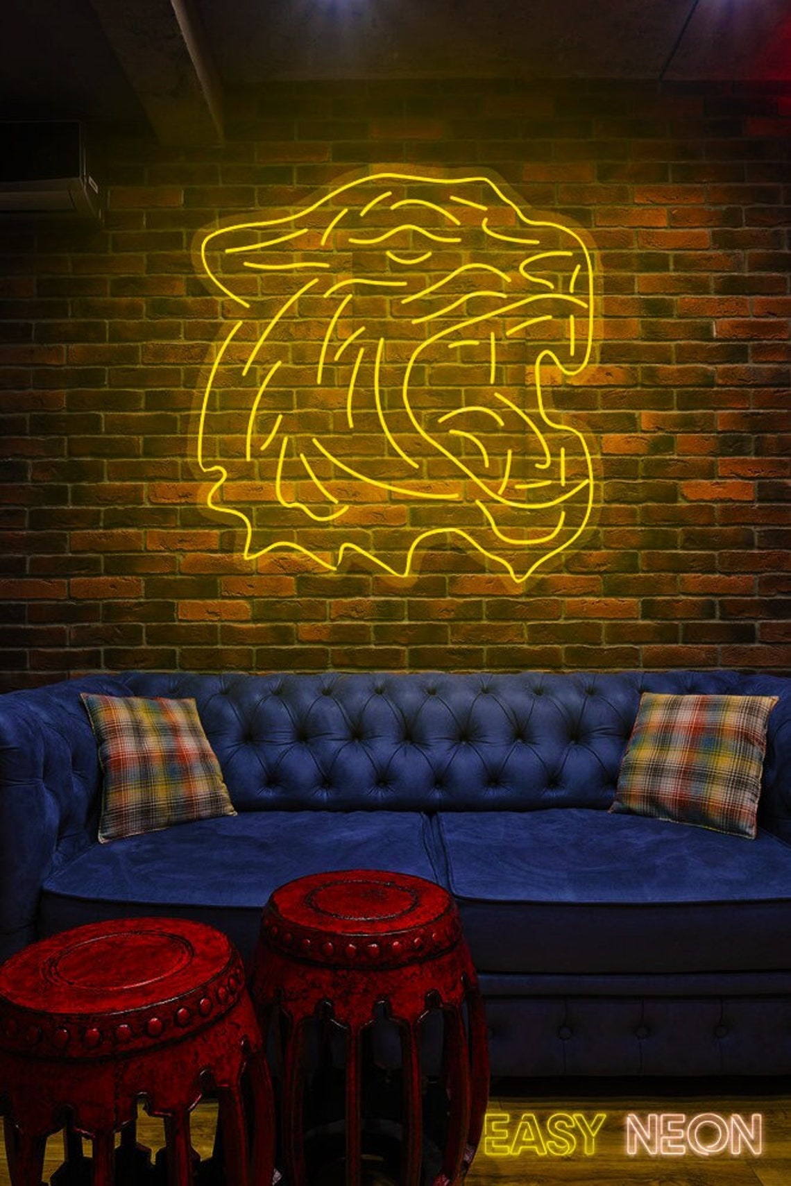 Tiger Head LED Neon Sign Wall Decor Wall Sign Neon | Etsy