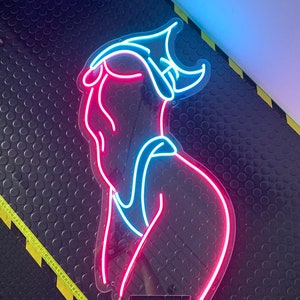 Body Neon Sign, Girl Body Neon Sign, Woman Neon Sign, Lady Neon Sign ...