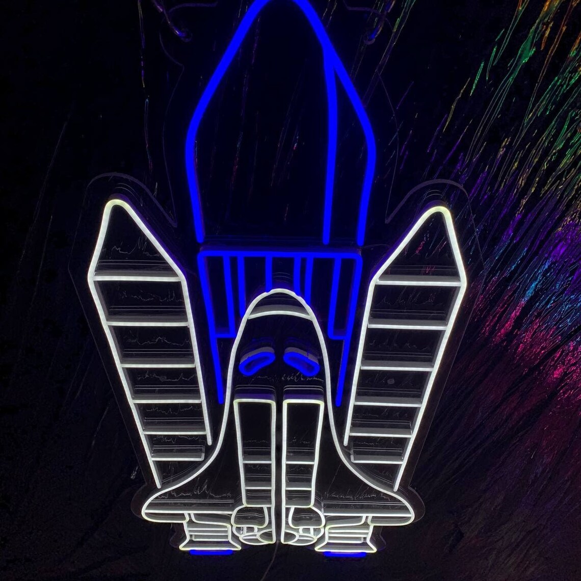 Space Shuttle Neon Sign Apollo 11 Tesla Space Shuttle Neon - Etsy