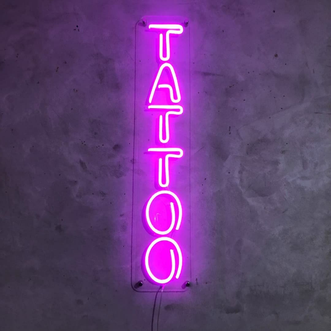 Tattoo Neon Sign Tattoo Led Sign Custom Tattoo Art Neon - Etsy