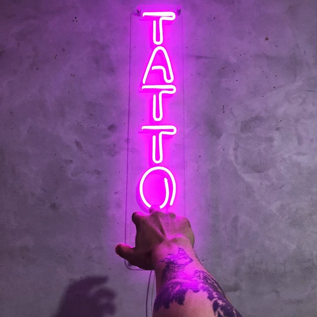 Tattoo Neon Sign Tattoo Led Sign Custom Tattoo Art Neon - Etsy