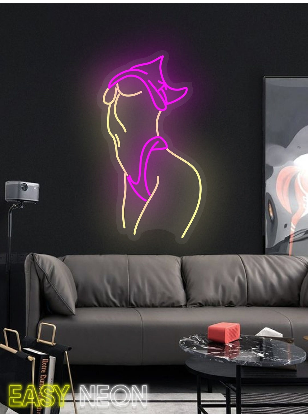 Body Neon Sign, Girl Body Neon Sign, Woman Neon Sign, Lady Neon Sign ...