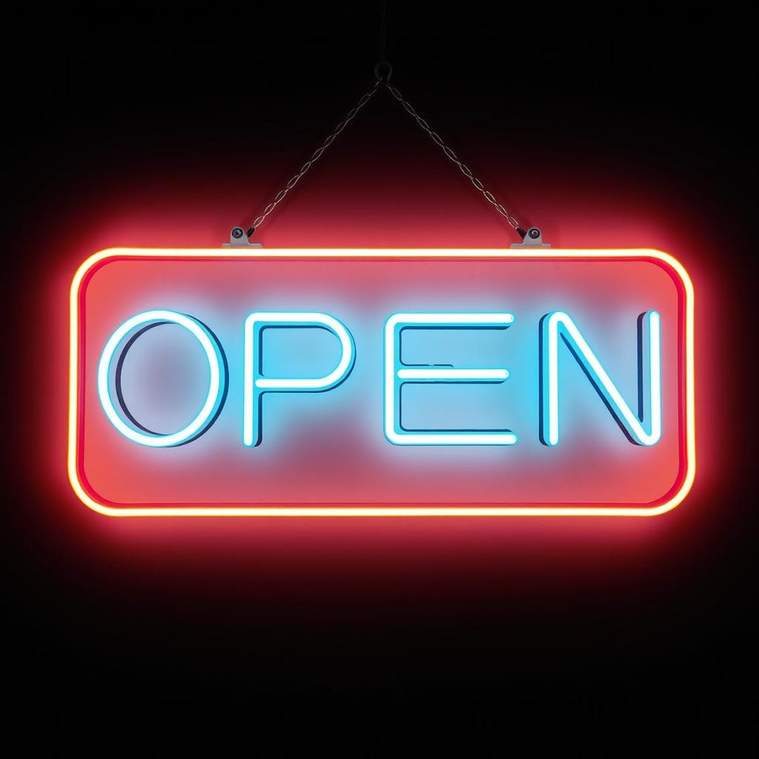 Neon Outdoor Open Sign Waterproof LED Neon for Businesses, Large ...