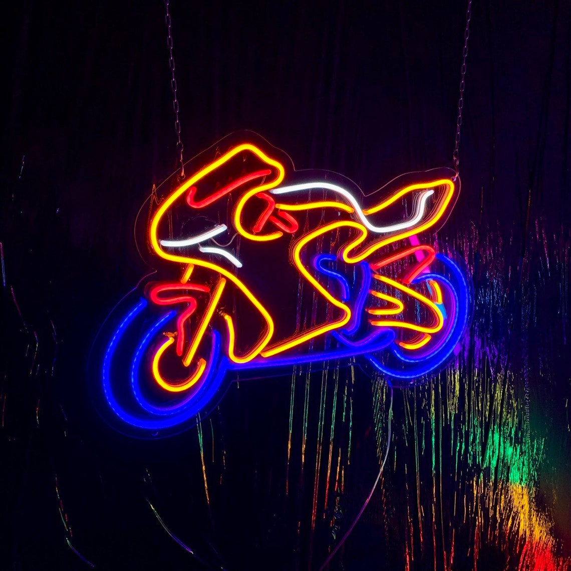 Neon LED Motorcycle LED Neon Signs Neon LED Decorations - Etsy