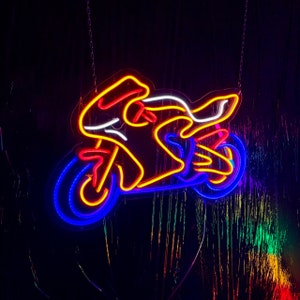 Neon LED Motorcycle LED Neon Signs, Neon LED Decorations, Neon Lights ...