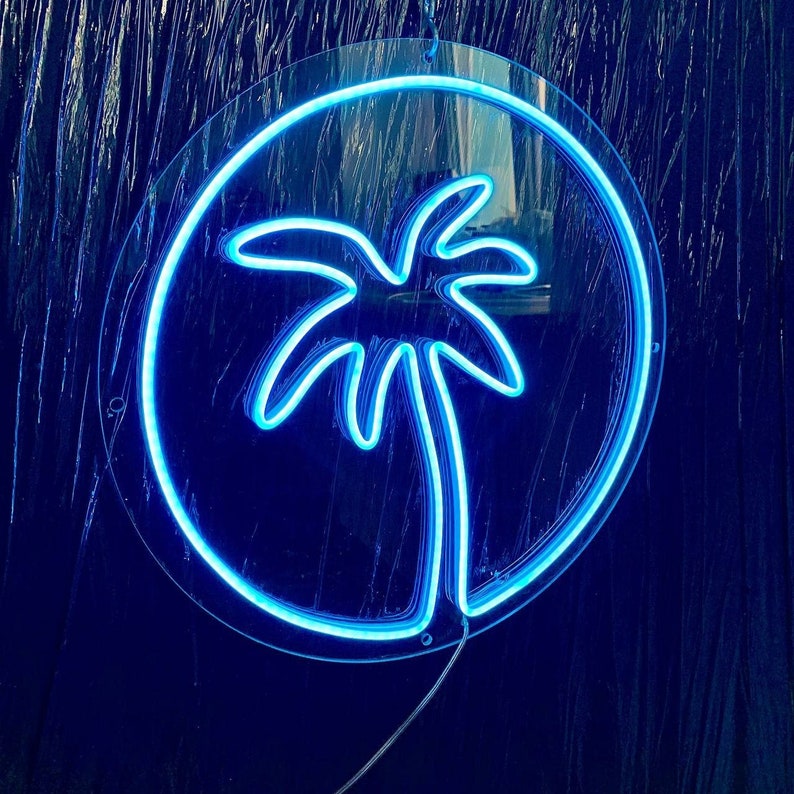 Palm Neon Sign Tree Neon Sign Beach Neon Sign Coconut Tree - Etsy