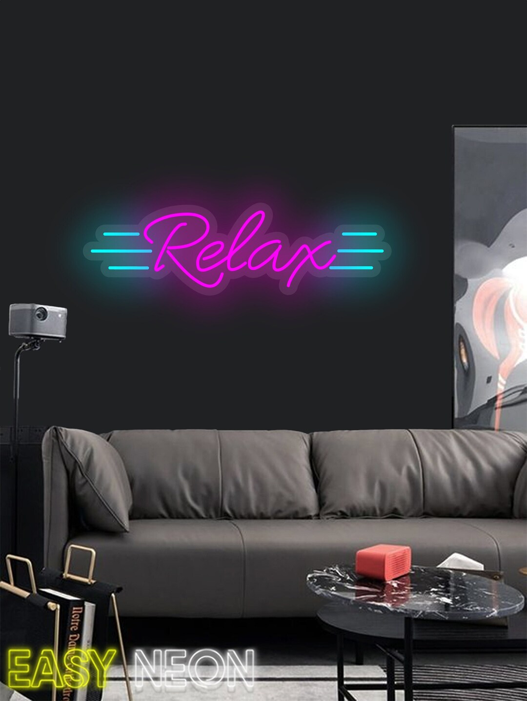 Relax Neon Sign. Сustom Neon Sign, Handmade, Home Decoration. - Etsy