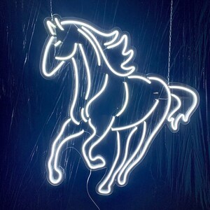 Horse Neon Sign, Horse Racing, Horses, Horseback Riding, LED Neon Sign ...