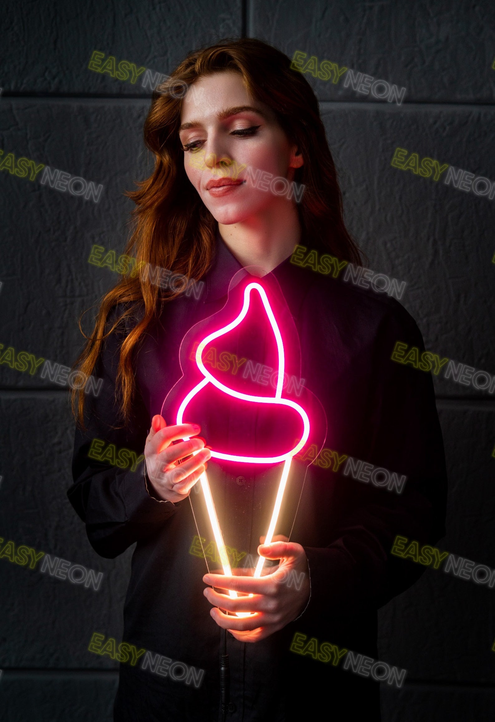 Wall Neon Ice Cream Neon Light LED Ice Cream Summer Ice - Etsy