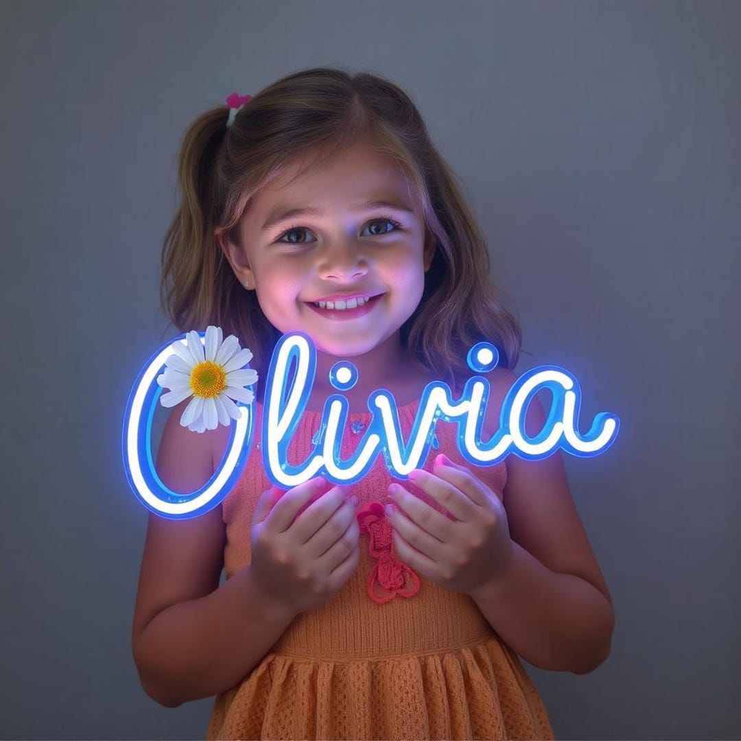 Custom Name Neon Sign LED Wall Light | Personalized Neon Wall Art for ...