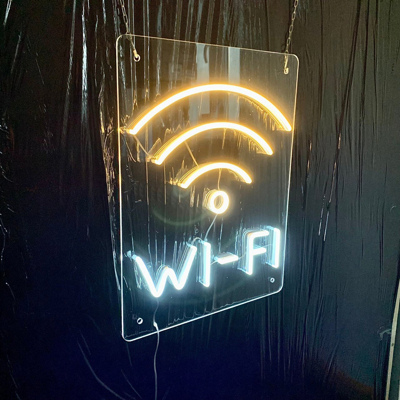 Wi-fi Neon Sign Wi-fi Inscription Cafe Sign Wi-fi Signal - Etsy