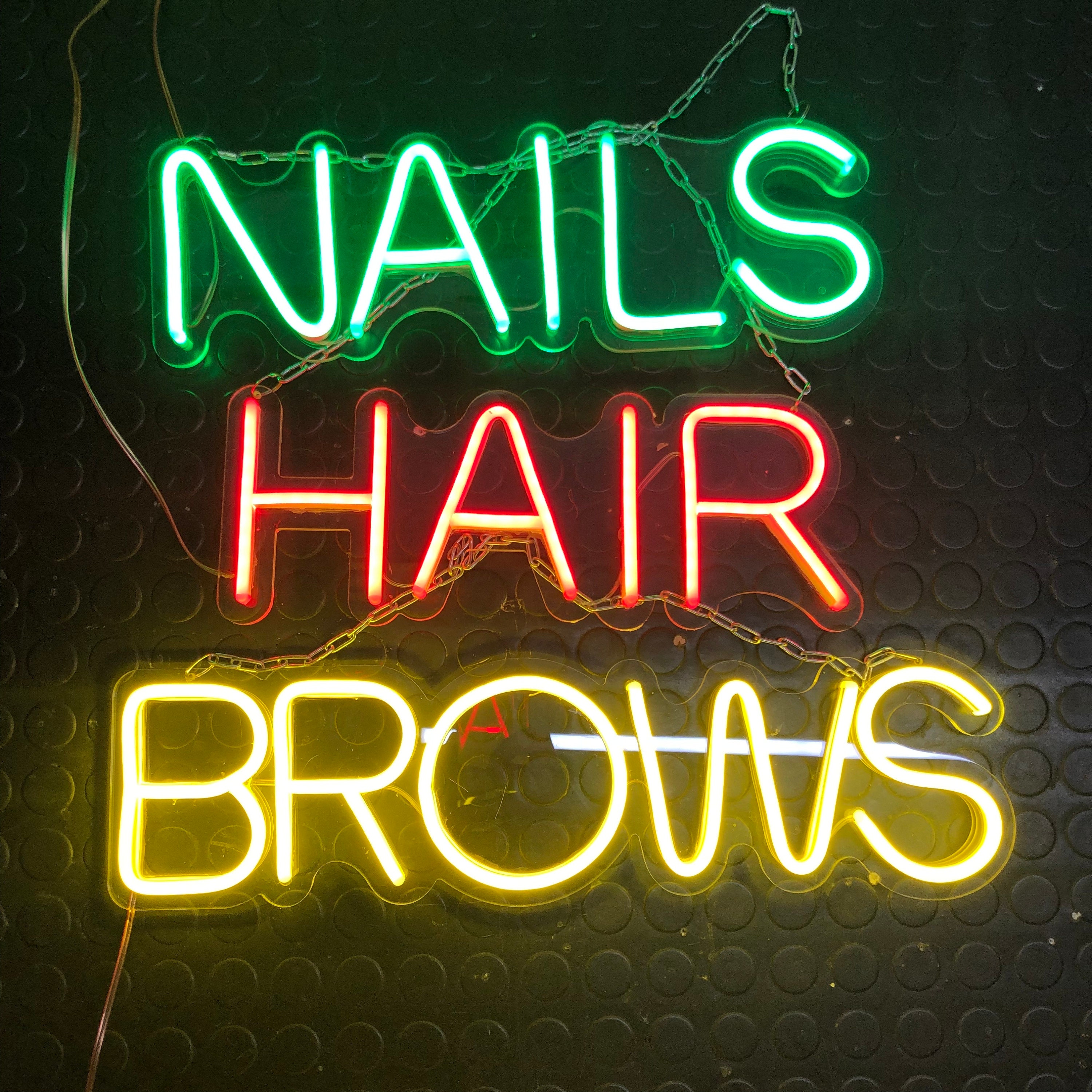 Hair Neon Sign – Barber Shop LED Light, Hair Salon Neon Wall Decor ...