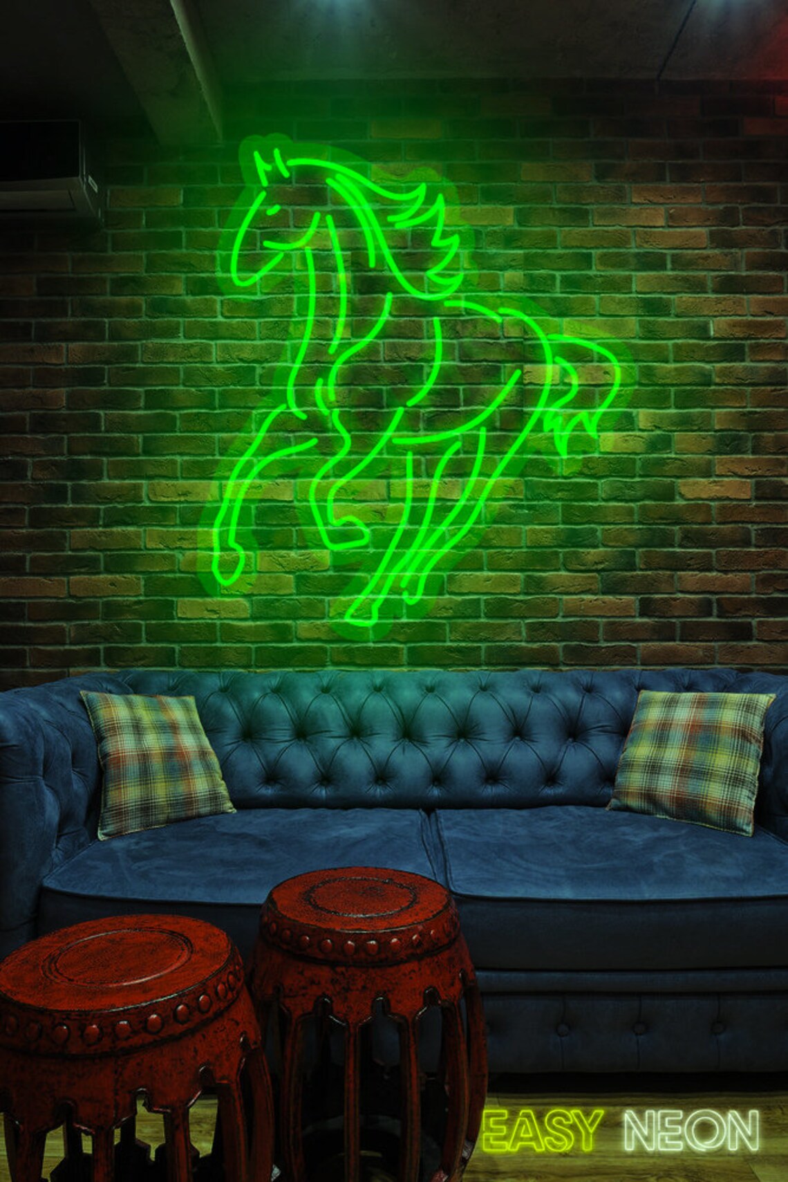 Horse Neon Sign Horse Racing Horses Horseback Riding LED | Etsy