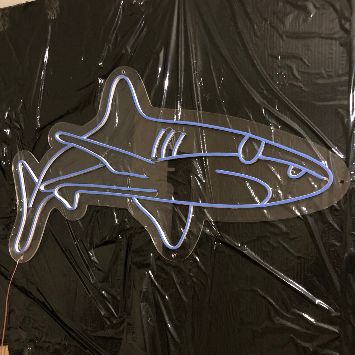 Blue Shark Neon Sign Custom Flex Neon Led for Home Event - Etsy