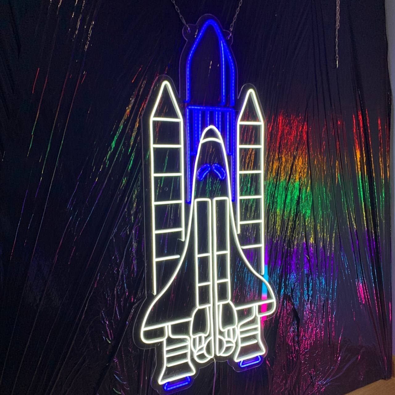 Space Shuttle Neon Sign Apollo 11 Tesla Space Shuttle Neon | Etsy
