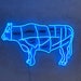 Cow Neon Sign Butcher Sign Neon Light Meat Neon Light Sign - Etsy