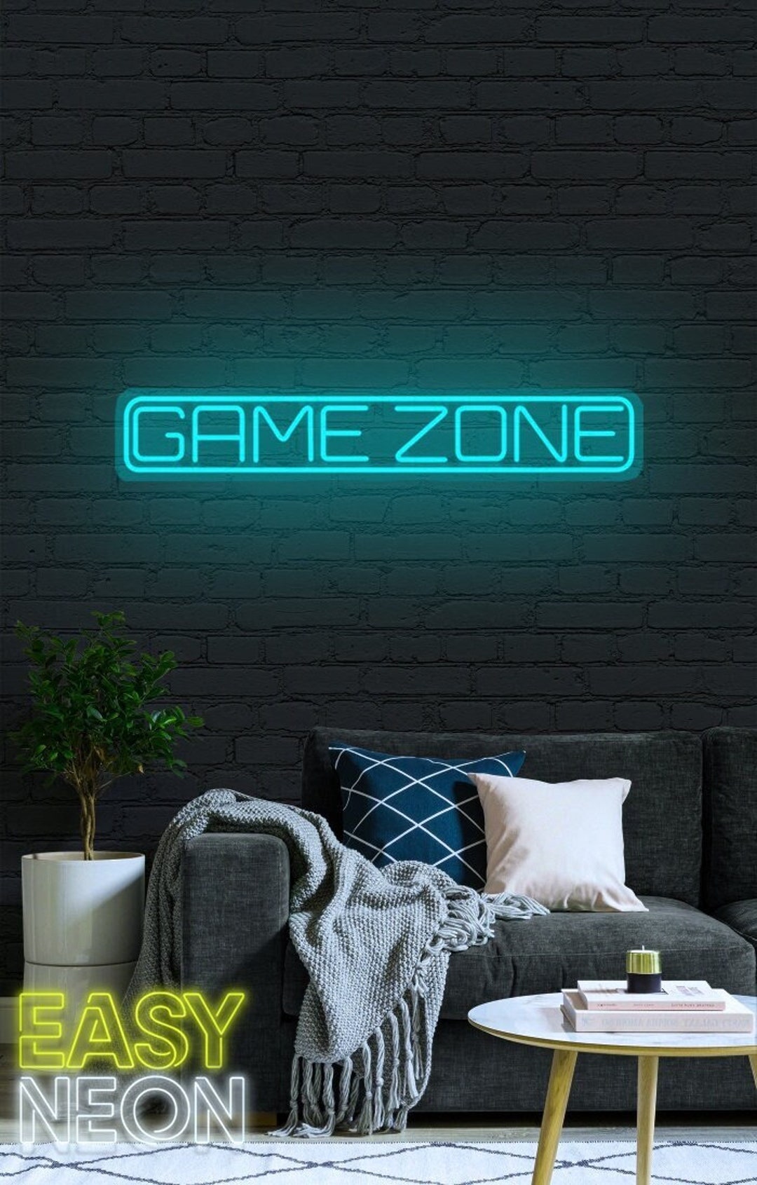 Neon Game Area Sign, Led Game Area Sign, Neon Game Room Sign, Neon Game ...