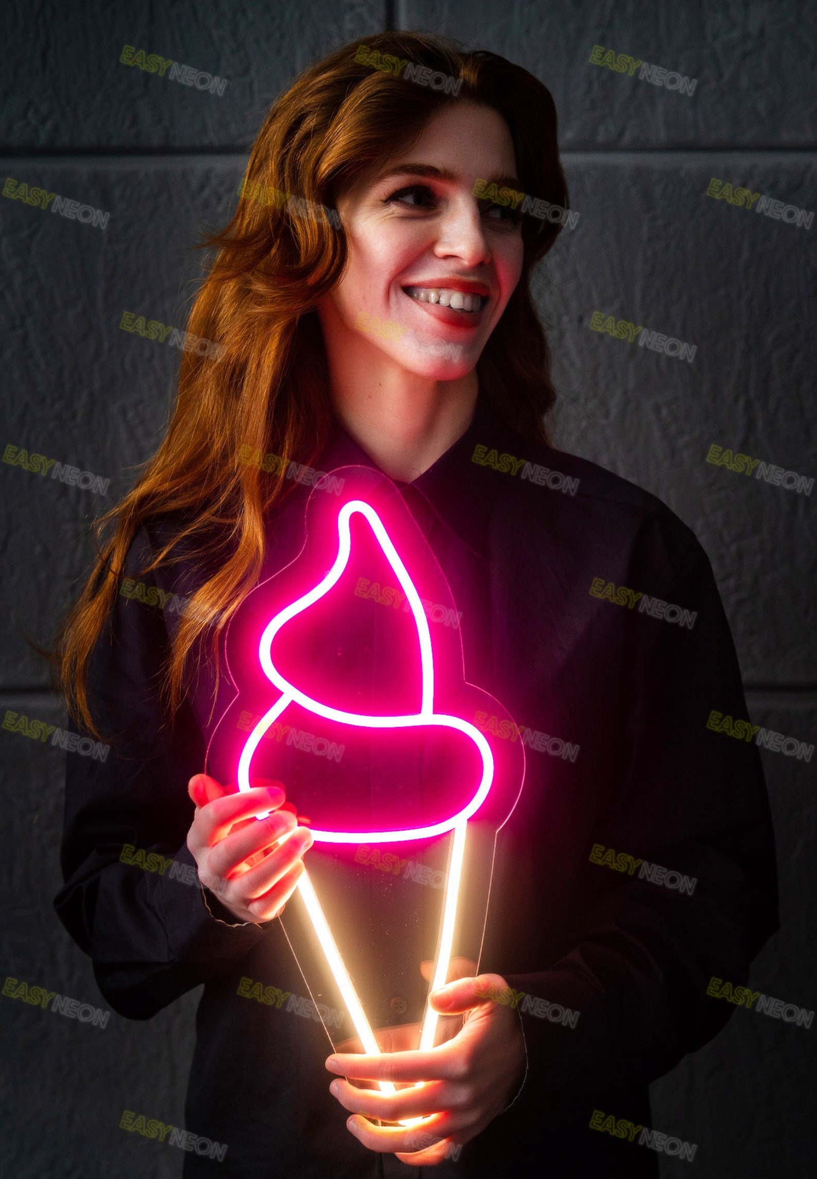 Wall Neon Ice Cream Neon Light LED Ice Cream Summer Ice - Etsy