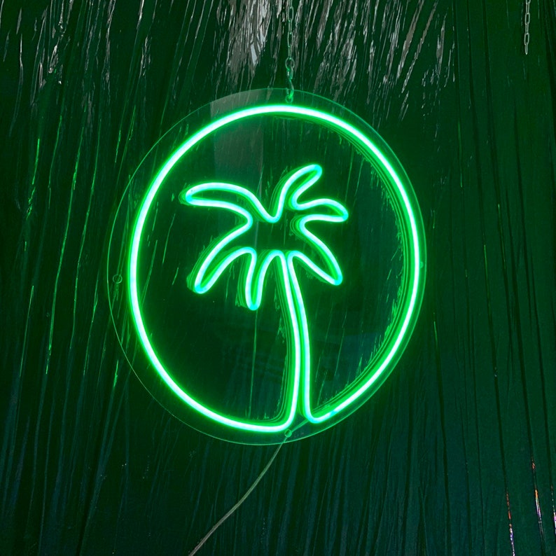 Palm Neon Sign Tree Neon Sign Beach Neon Sign Coconut Tree - Etsy