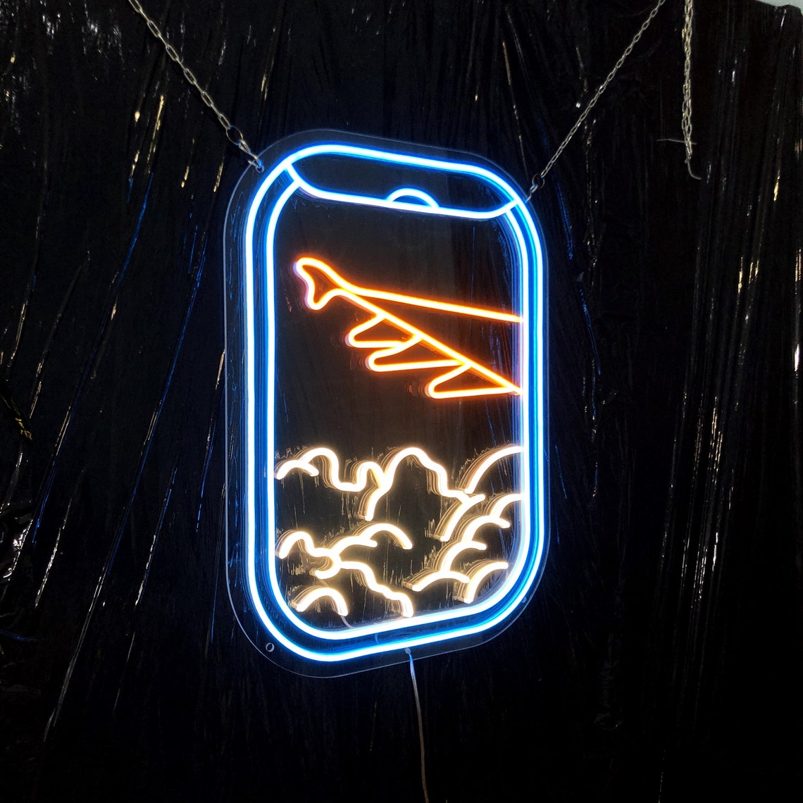 Plane Window View Neon Sign Window Neon Sign/ Neon Sign / LED - Etsy