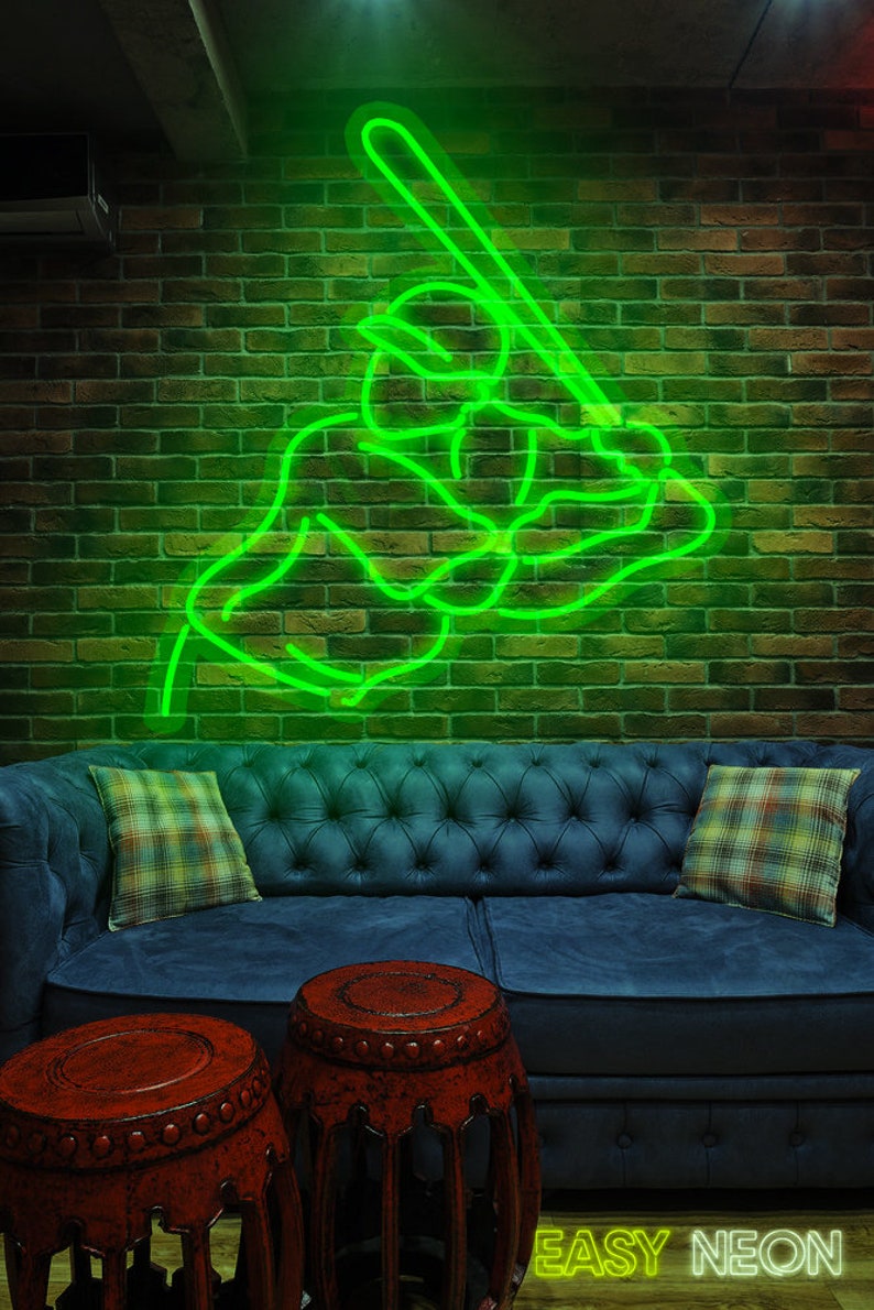 Baseball Neon Sign LED Wall Light for Game Room Man Cave - Etsy