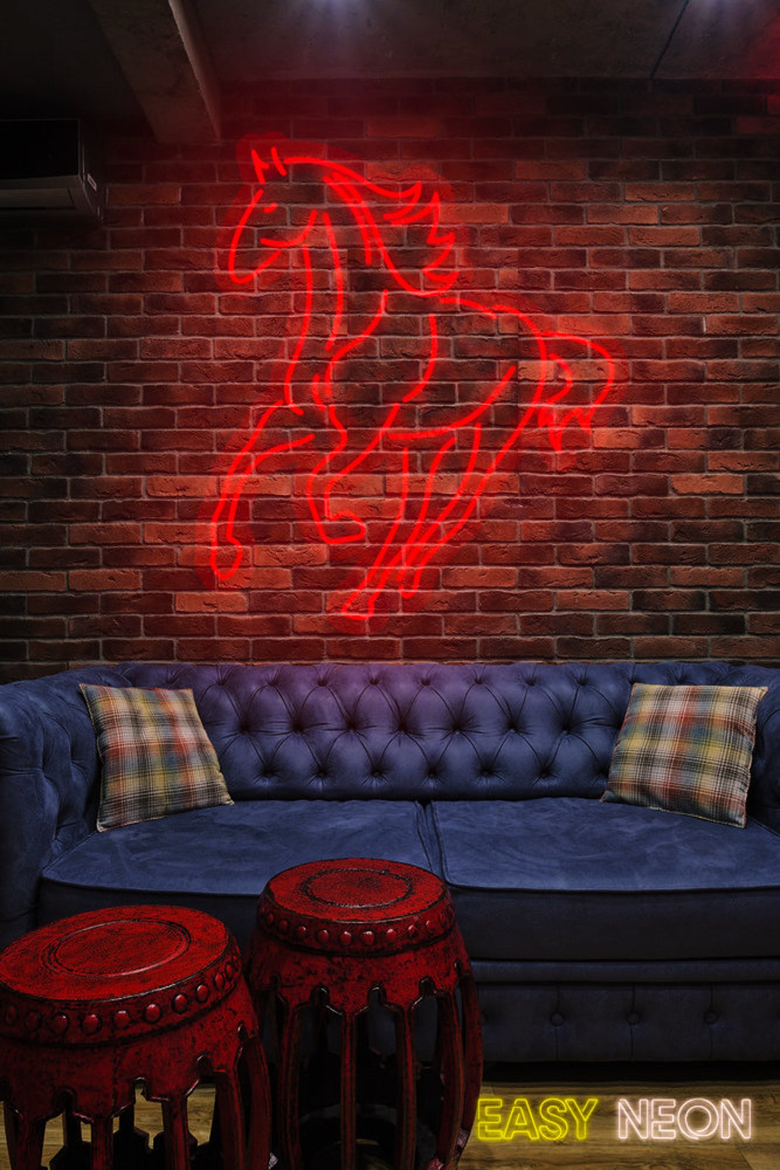 Horse Neon Sign Horse Racing Horses Horseback Riding LED | Etsy