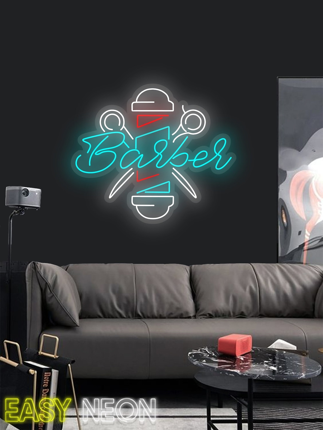 Custom Barber Shop Neon Sign for Business Decor Barber Shop - Etsy