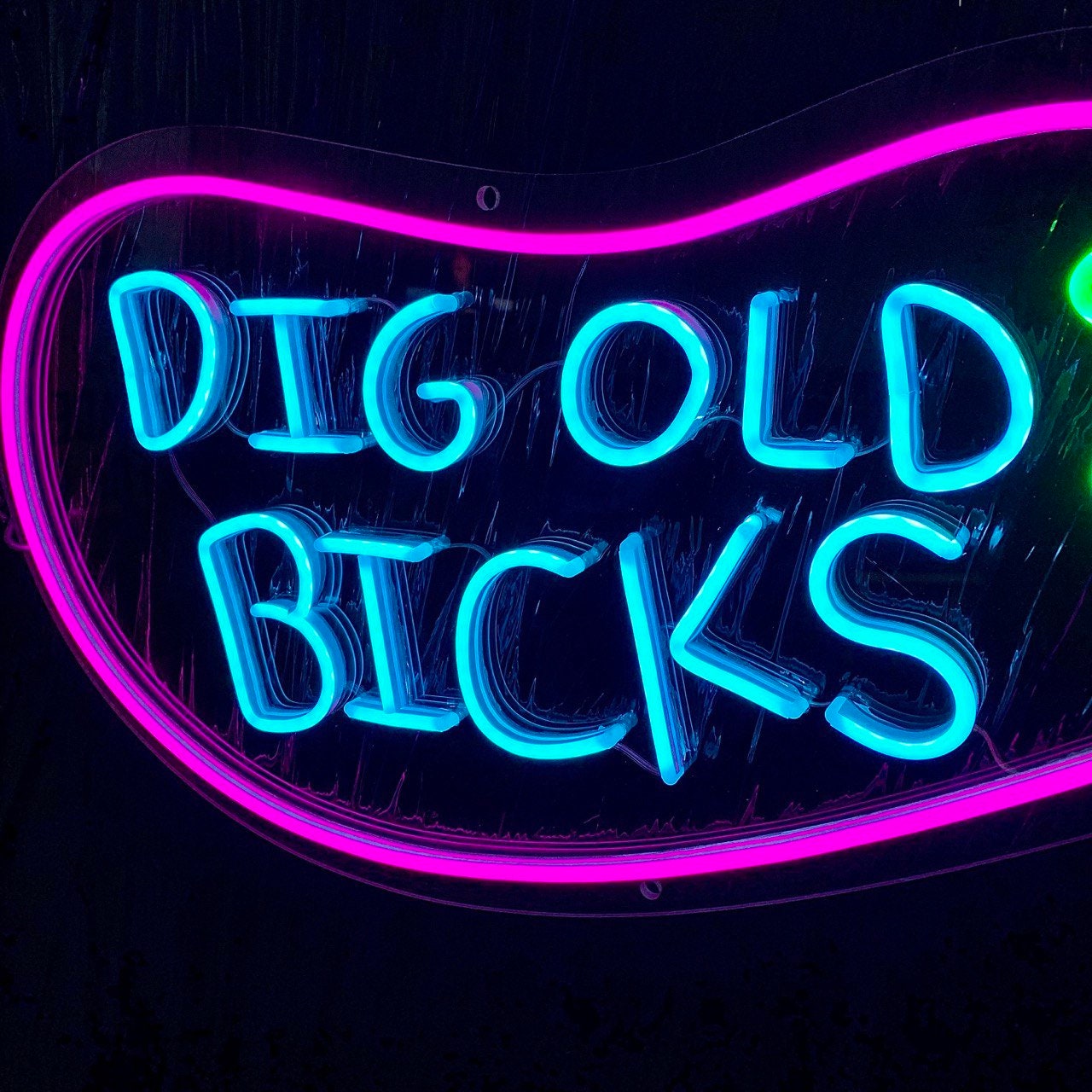 Neon Sign Dig Old Bicks Neon Light, Dig Old Bicks Led Sign Custom Neon ...