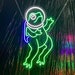 Crazy Frog Frog Astronaut LED Neon Sign Custom Neon Neon - Etsy