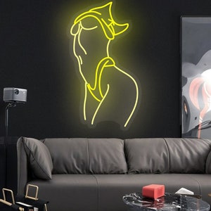 Body Neon Sign, Girl Body Neon Sign, Woman Neon Sign, Lady Neon Sign ...