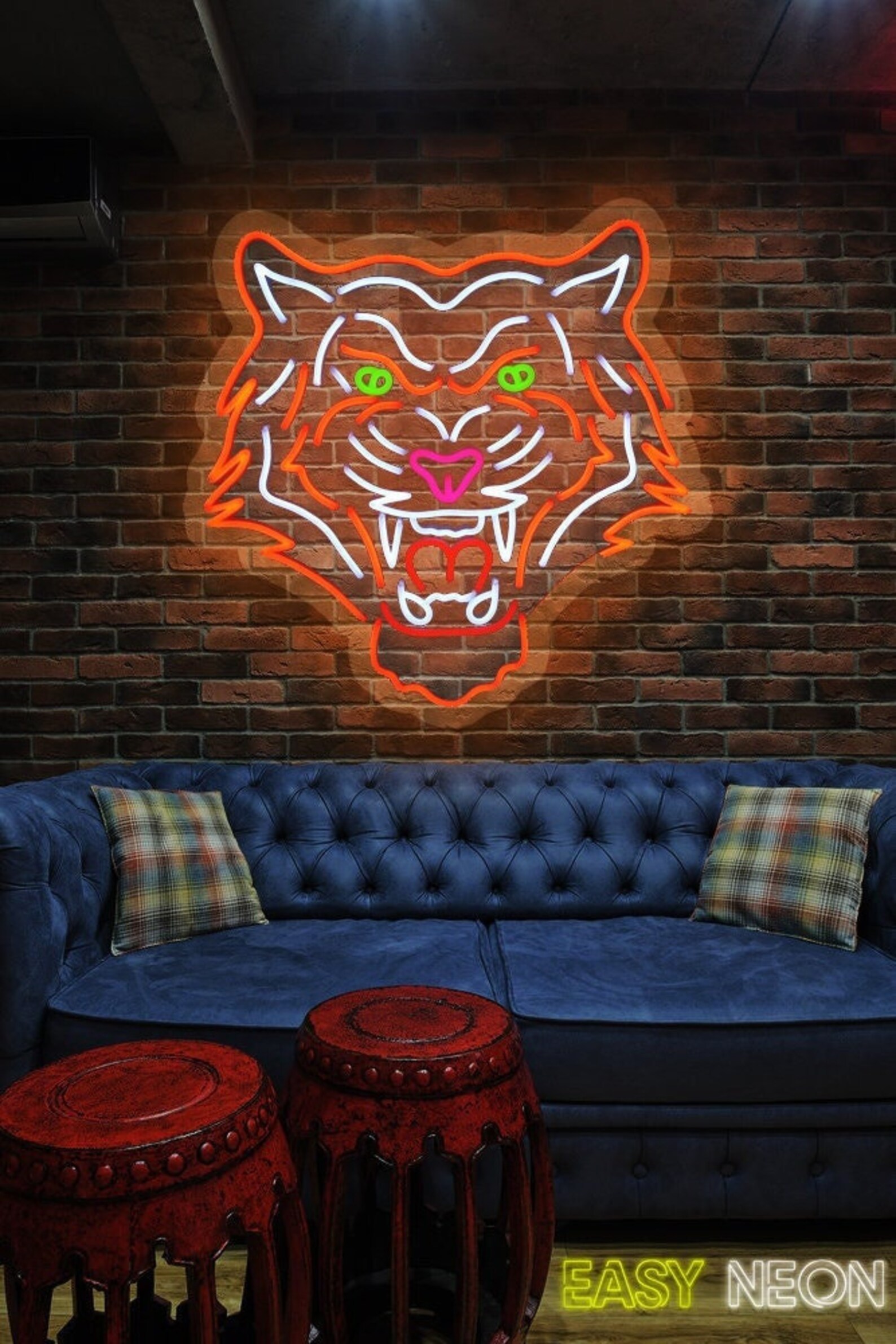 Tiger Head LED Neon Sign Wall Decor Wall Sign Neon - Etsy