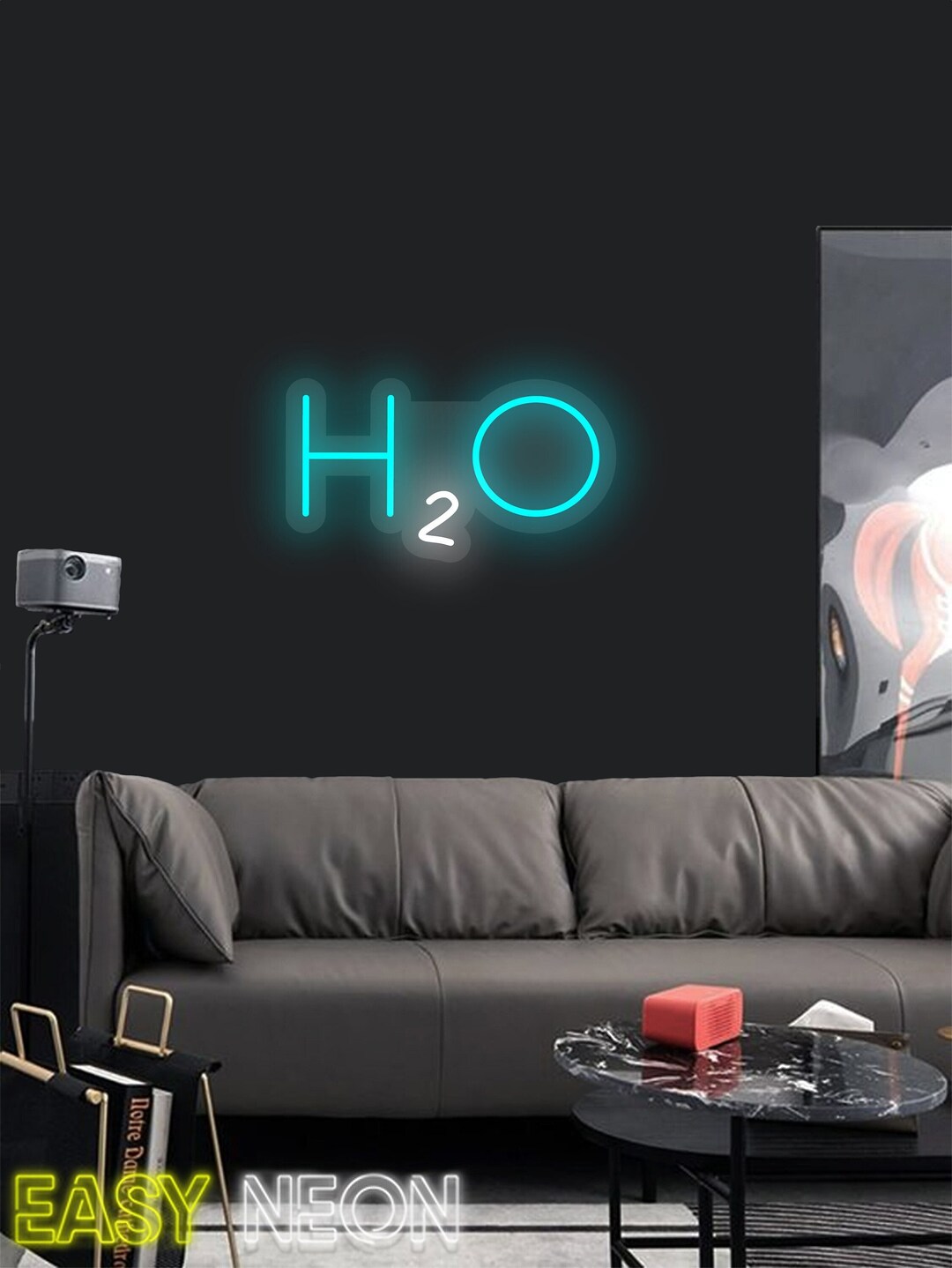 H2O LED Sign, H2O Neon Sign, Water Neon Sign, Formula LED Bulb ...