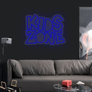 Kids Zone Neon Sign, Kids Room Decor - Etsy