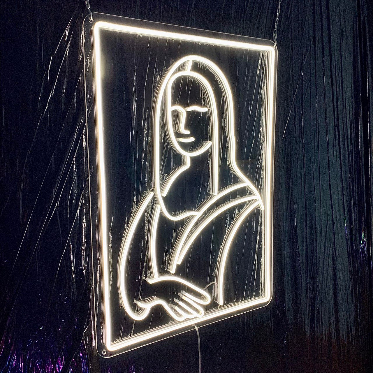 Mona Lisa LED Neon Sign Da Vinci Gioconda Portrait Neon - Etsy