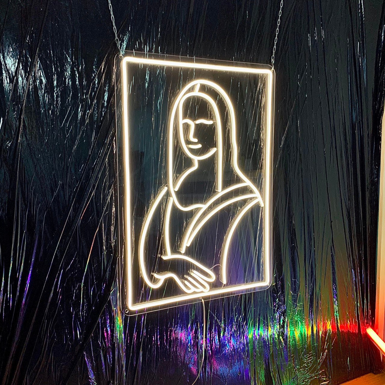 Mona Lisa LED Neon Sign Da Vinci Gioconda Portrait Neon - Etsy