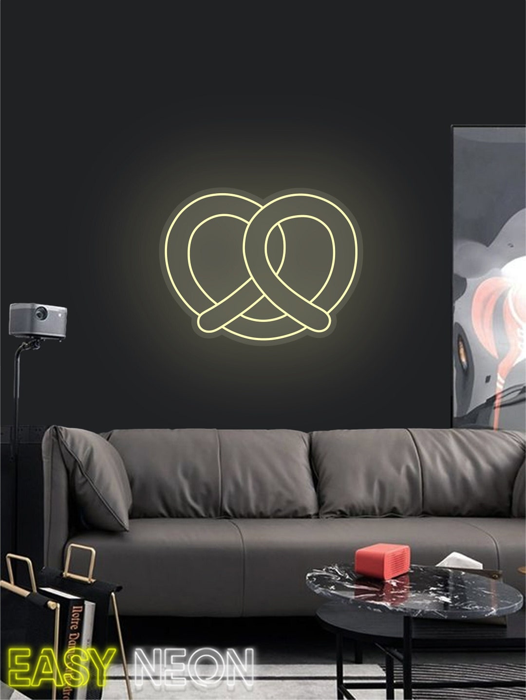 Bakery Neon Sign - Pretzel, Led Neon Sign, Coffee Bar Sign, Cafe Decor ...