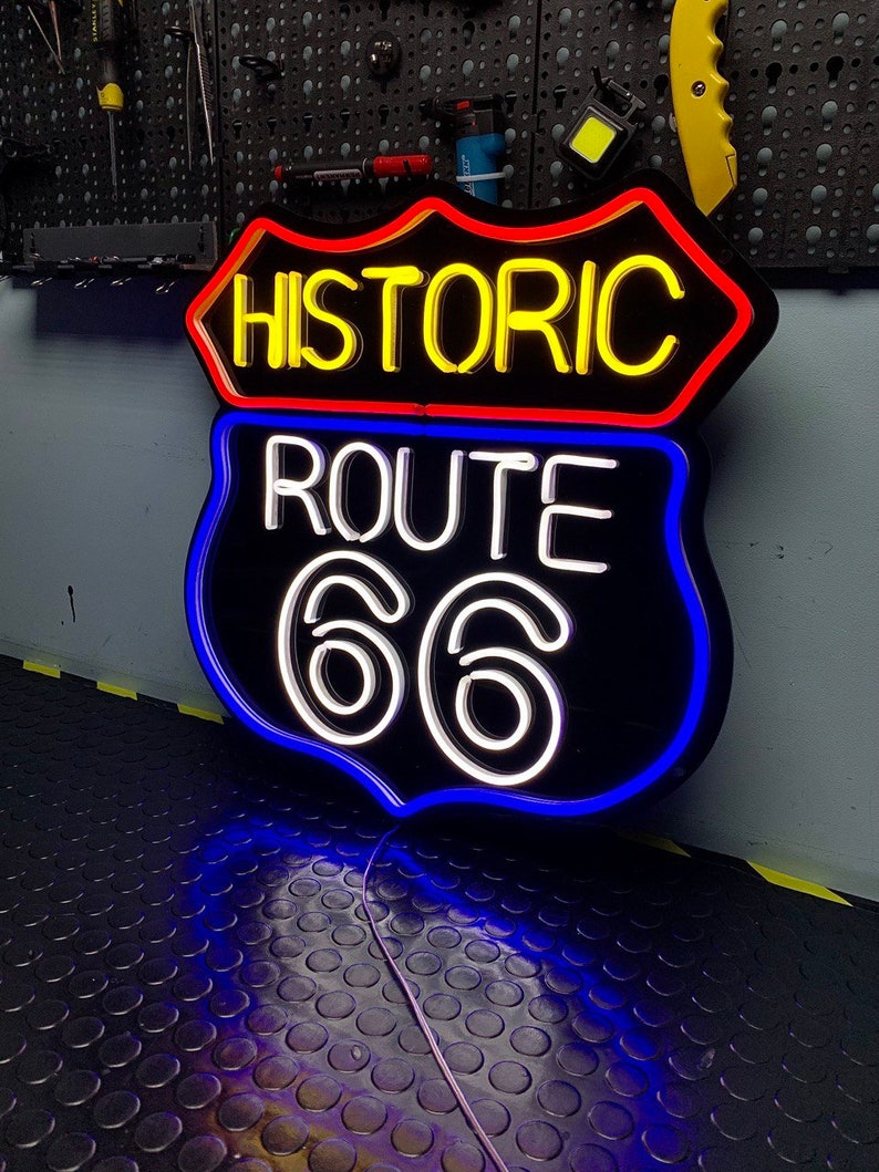ROUTE 66 BAR Neon Sign. Custom Sign. Neon - Etsy