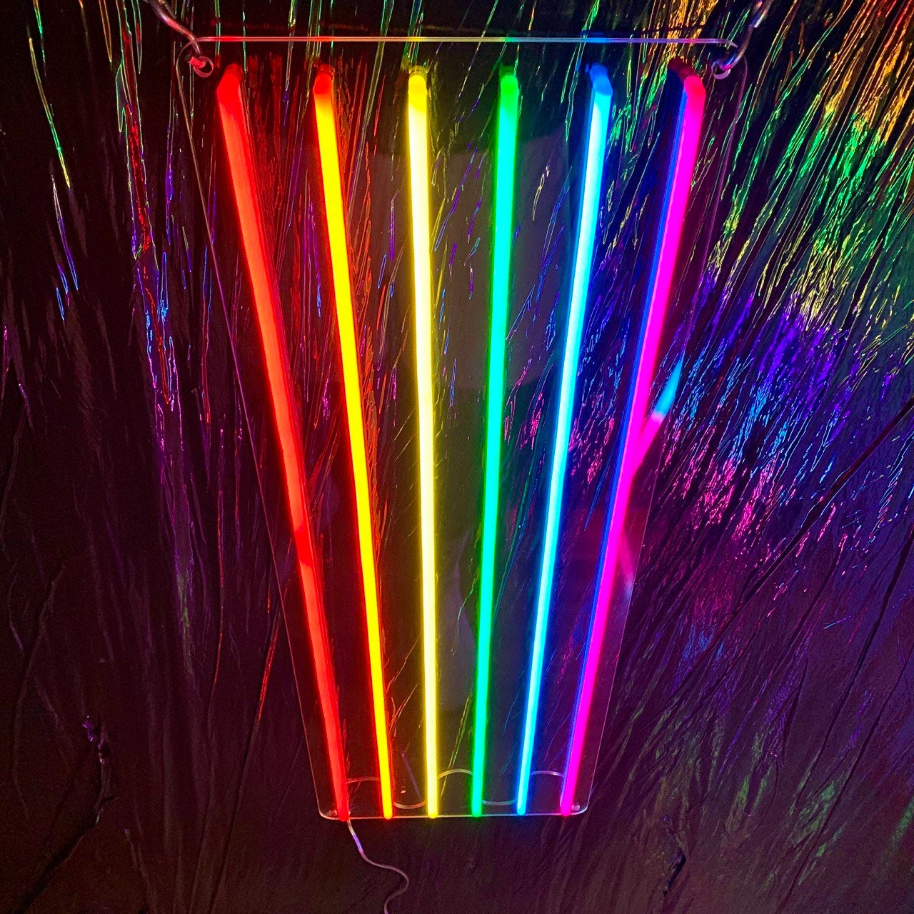 Rainbow Flag Neon Sign Rainbow Wall Decor Custom Neon Sign - Etsy