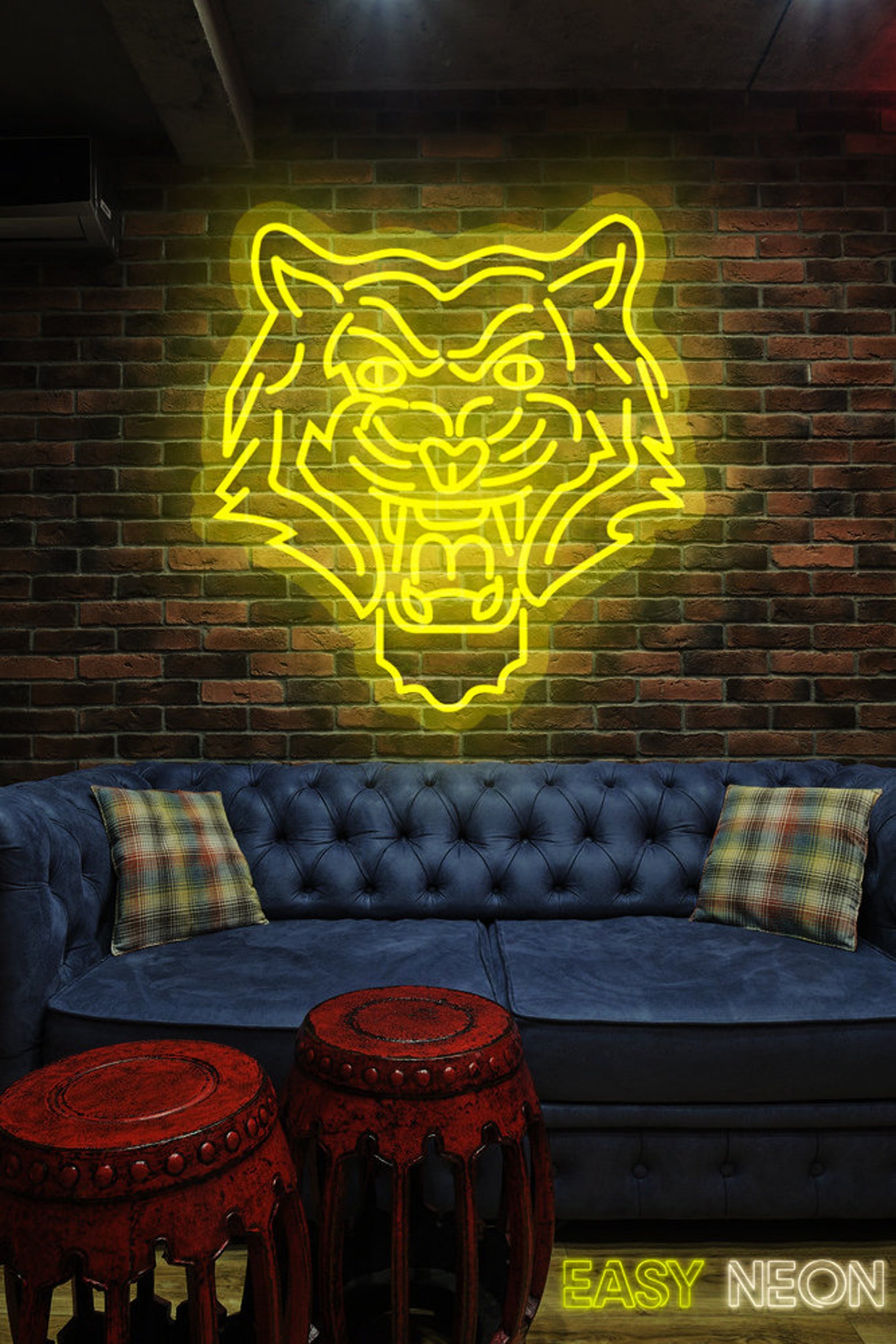 Tiger Head LED Neon Sign Wall Decor Wall Sign Neon | Etsy UK