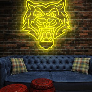 Tiger Head LED Neon Sign Wall Decor Wall Sign Neon | Etsy UK