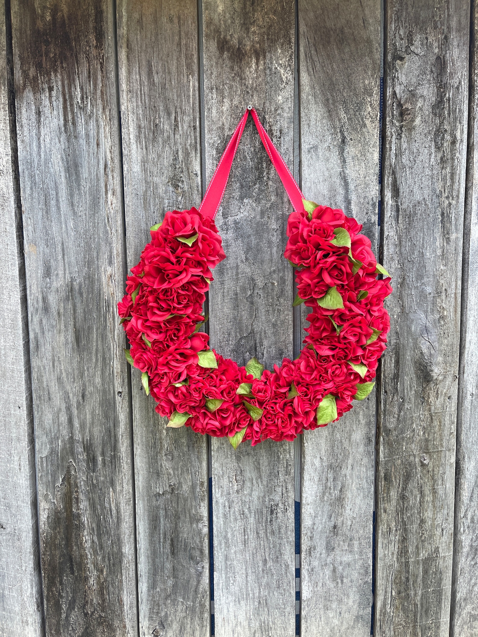 Derby Red Roses Wreath Run for the Rose's Kentucky Derby Horseshoe ...