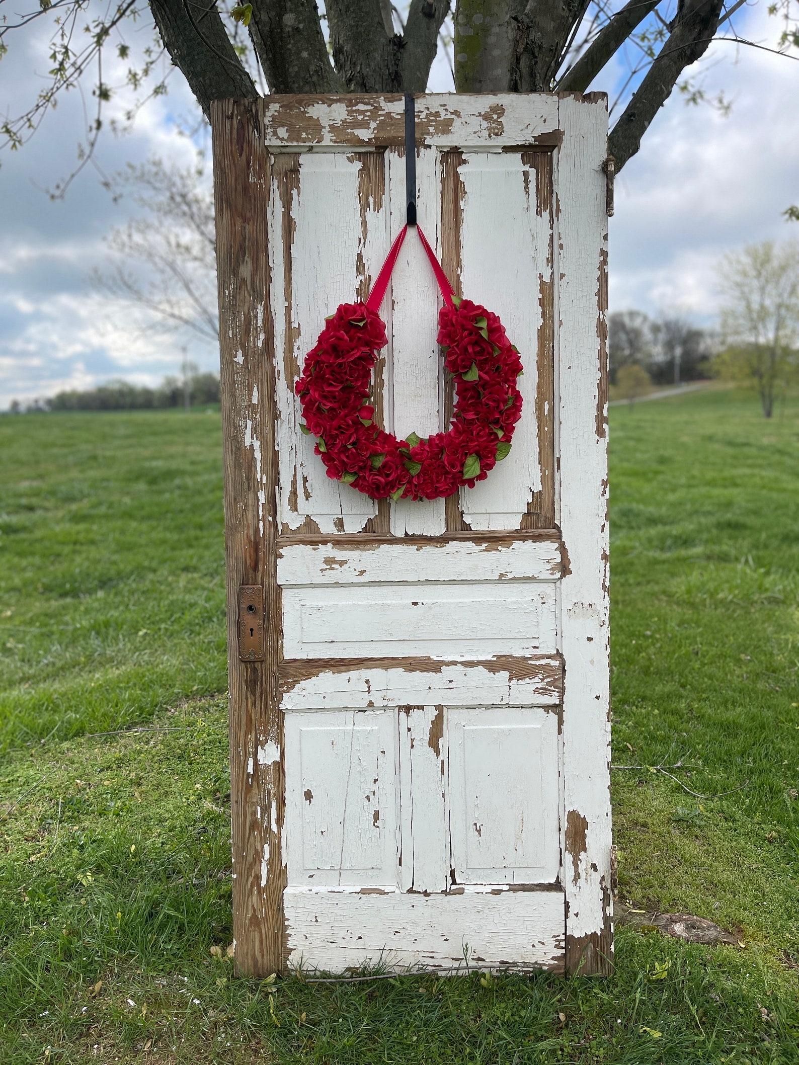 Derby Red Roses Wreath Run for the Rose's Kentucky Derby Horseshoe ...