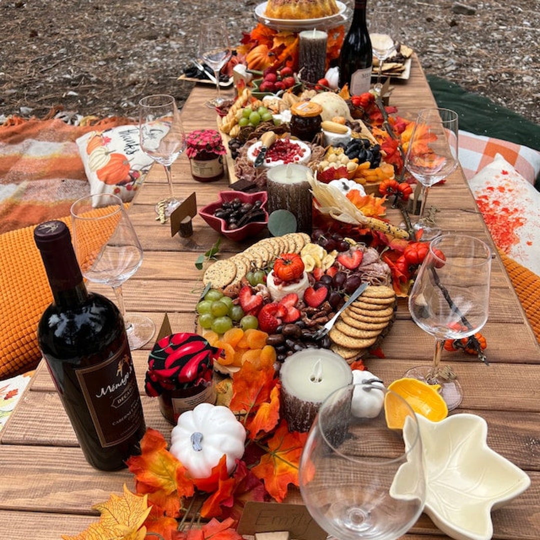 Wood Table / Picnic Table, Low Picnic Table, Floor Table, Out Door ...