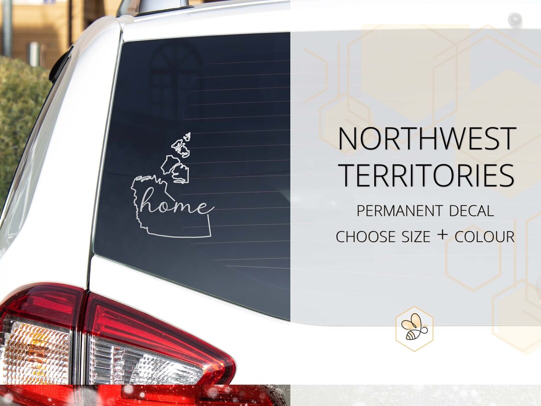Northwest Territories Decal, Car Bumper Sticker Canadiana Decor ...